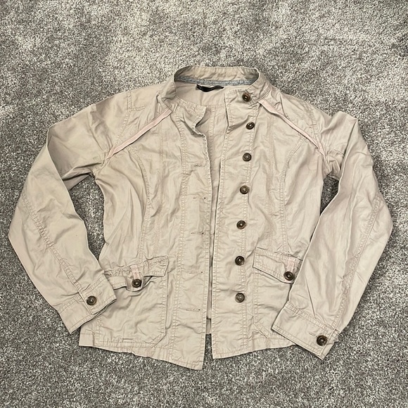Maurices | Jackets & Coats | Euc Small Light Mauve Militarystyle Jacket ...